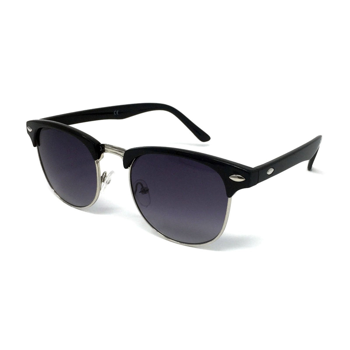 1950s Half Rim Sunglasses Black Frame Black Gradient Lens Bulk Prices Wsuk Wholesale